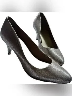 FIONI Clothing | Shoes | Fioni Clothing Silver Metallic Pointed Toe ...